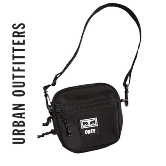 Obey | Bags | New Obey Conditions Urban Outfitters Uo Traveler Black Crossbody Zip Pouch | Poshmark